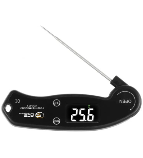 PCE-ST 2: Foldable Probe Thermometer with LED light and magnetic holder